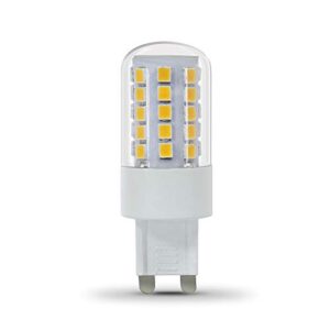 feit bpg940/830/led 500 lumen warm white g9 led light bulb