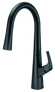 danze d454418bs kitchen faucet, satin black