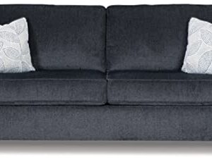 Signature Design by Ashley Altari Modern Queen Sofa Sleeper with 2 Accent Pillows, Dark Gray