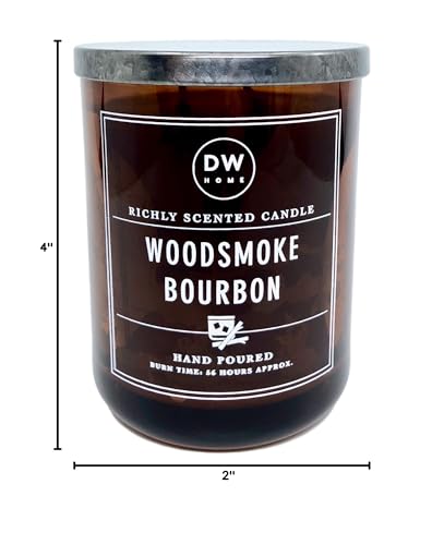 DW Home Large Woodsmoke Bourbon Scented Candle