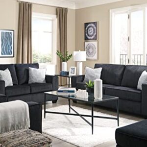 Signature Design by Ashley Altari Modern Queen Sofa Sleeper with 2 Accent Pillows, Dark Gray