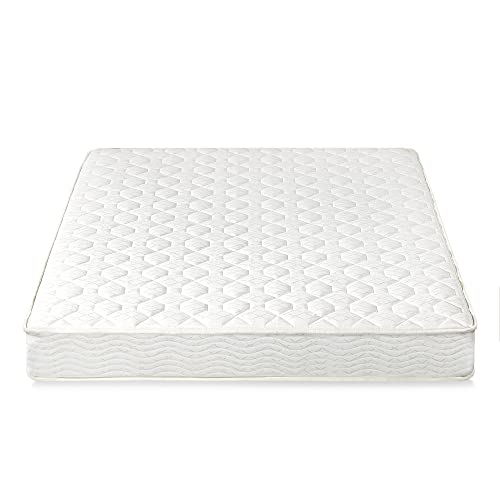 Best Price Mattress 8 Inch Tight Top Innerspring Hybrid Mattress - Comfort Foam Top with Bonnell Spring Base, King White