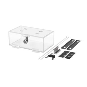 marketing holders locking medical box for medical office or home refrigerator medicine storage case with hardware 8" x 4.5" x 3" clear acrylic insulin and vaccine holder