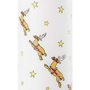 Alison Gardiner Santa's Sleigh Advent Candle - Handmade Wax Pillar Candle with 50 Hours Burn Time - Classic Christmas Countdown Candle Ideal for Centerpiece and Advent Tradition - Made in England