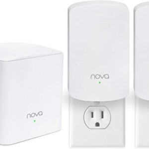 Tenda Nova Mesh WiFi System MW5 - Covers up to 3500 sq.ft - AC1200 Whole Home WiFi Mesh System - Dual-Band Mesh Network for Home Internet - Gigabit Mesh Router for 60 Devices - Plug-in Design - 3-Pack