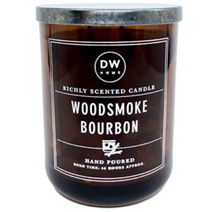 dw home large woodsmoke bourbon scented candle