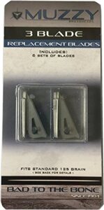 muzzy products corp replacement blade #330 3 blade 125gr