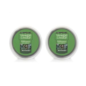 yankee candle scenterpiece easy meltcups, mistletoe, 2 pack