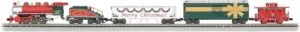 bachmann trains - merry christmas express ready to run electric train set - n scale, multi color