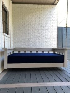 sunbrella outdoor twin size mattress cover in canvas navy blue 5439