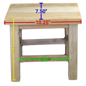 Solid Hard Wood Stool Step Stool Kids Children Adult Small Stool Natural