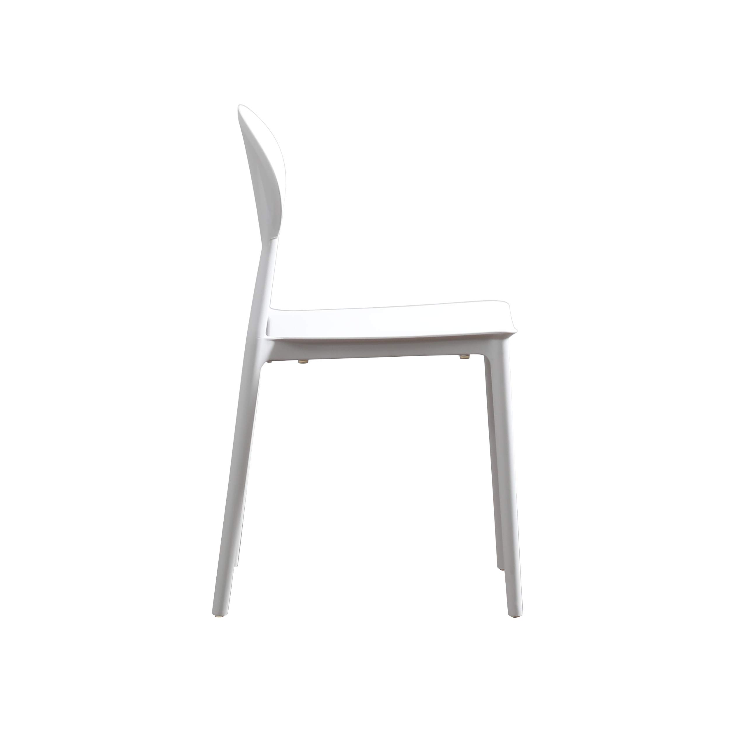 Christopher Knight Home 306512 Brynn Outdoor Plastic Chairs (Set of 2), White