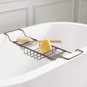 signature hardware 902478 nottingham brass tub caddy