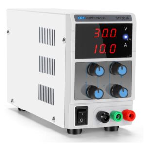 dc power supply variable,30v 10a bench power supply electroforming,adjustable regulated power with 3 digit display for laboratory,test faulty motor,mobile phone repair,diy,sky toppower stp3010