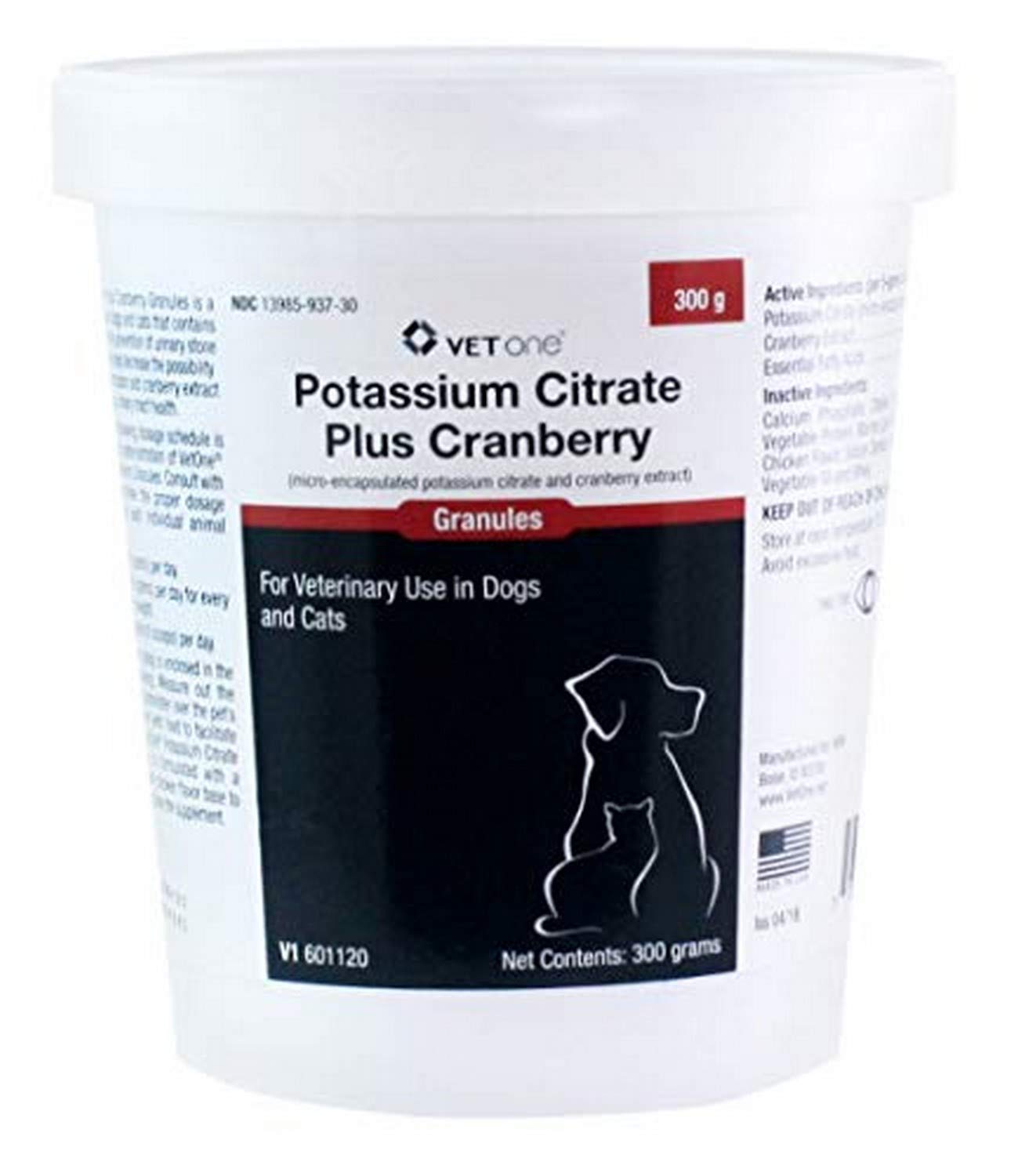 Vet One 601120 Potassium Citrate Plus Cranberry Granules 300 G