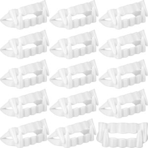 jovitec 50 pieces plastic vampire teeth white vampire fangs fake werewolf teeth for party, masquerade, christmas halloween