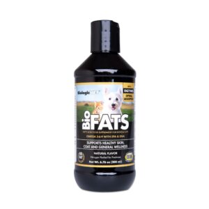 biologicvet - biofats omega 3-6-9 fatty acid with epa & dha, supports healthy skin, coat and general wellness, 80-day supply for 20-lb. animal, 6.76-fl. oz. bottle