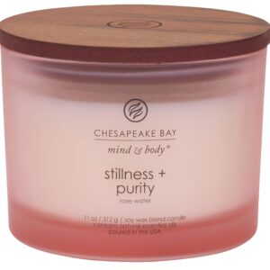 Chesapeake Bay Candle PT40896 Scented Candle, Stillness + Purity (Rose Water), Coffee Table,Orange, Home Décor