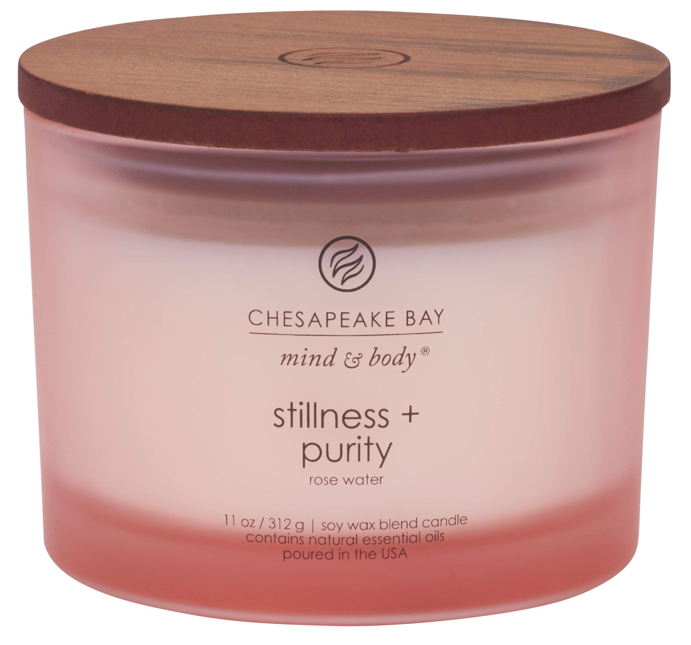 Chesapeake Bay Candle PT40896 Scented Candle, Stillness + Purity (Rose Water), Coffee Table,Orange, Home Décor