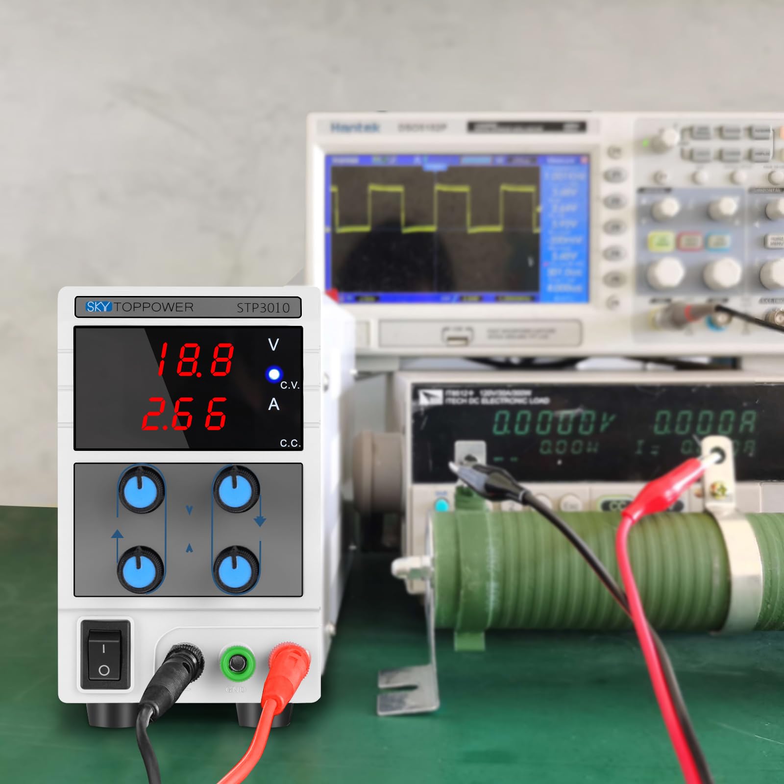 DC Power Supply Variable,30V 10A Bench Power Supply Electroforming,Adjustable Regulated Power with 3 Digit Display for Laboratory,Test Faulty Motor,Mobile Phone Repair,DIY,SKY TOPPOWER STP3010