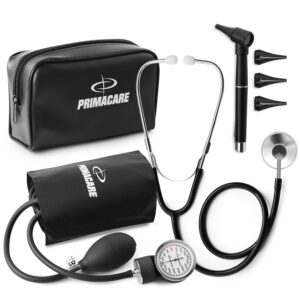 primacare ds-9199 nurse essential starter kit with handheld travel case, black