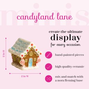 Nora Fleming Candyland Lane (Gingerbread House) - Hand-Painted Ceramic Christmas Decor - Winter Minis for The Home and Office