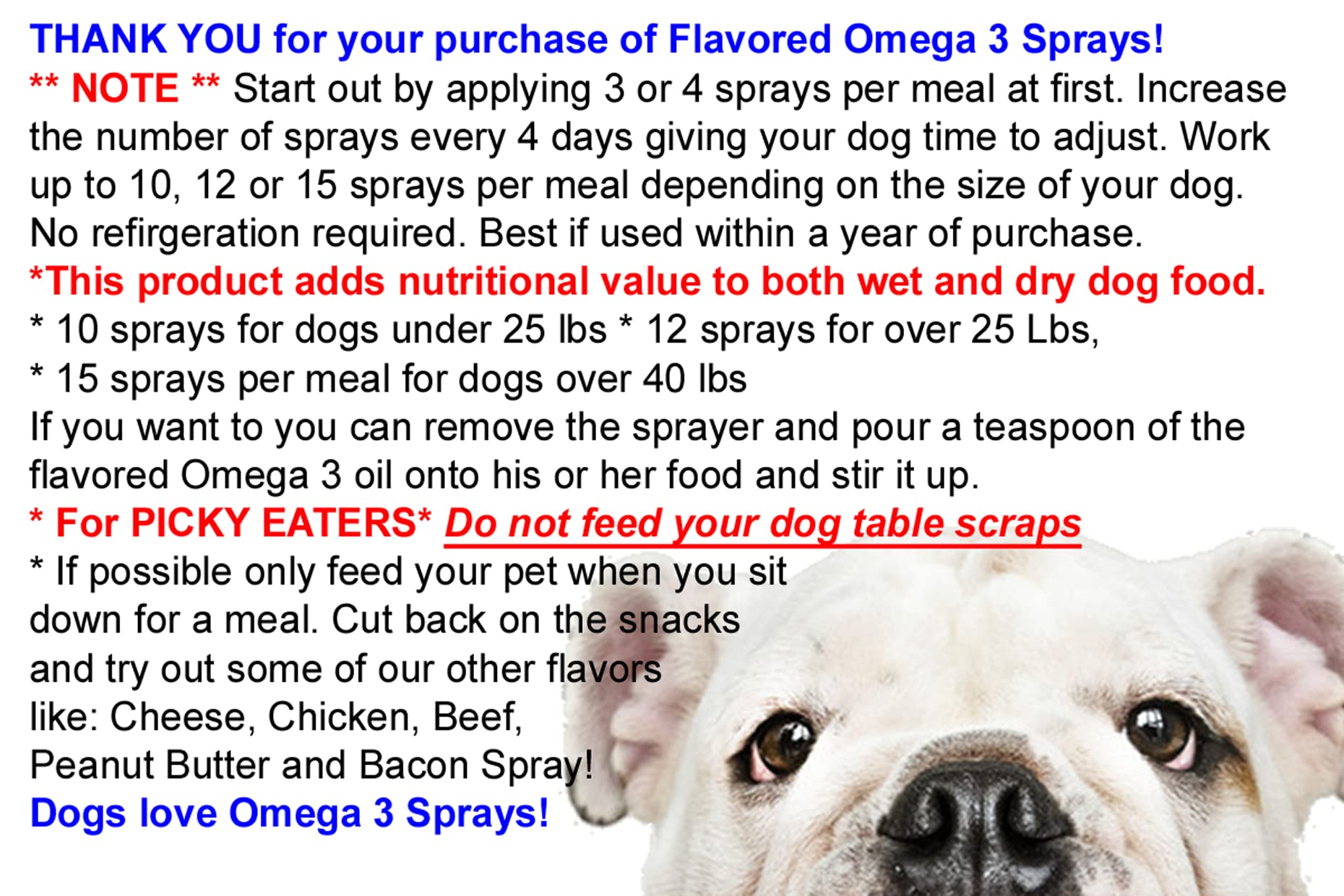 Roast Beef Flavored Omega 3 Oil for Dogs - Supports Healthy Skin and Coat - All Natural - Human Grade Ingredients