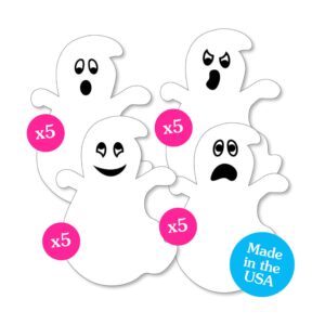 big dot of happiness spooky ghost essentials - ghost decorations - diy halloween decor - halloween cutouts - halloween decorations - halloween party decorations - ghost decorations - set of 20