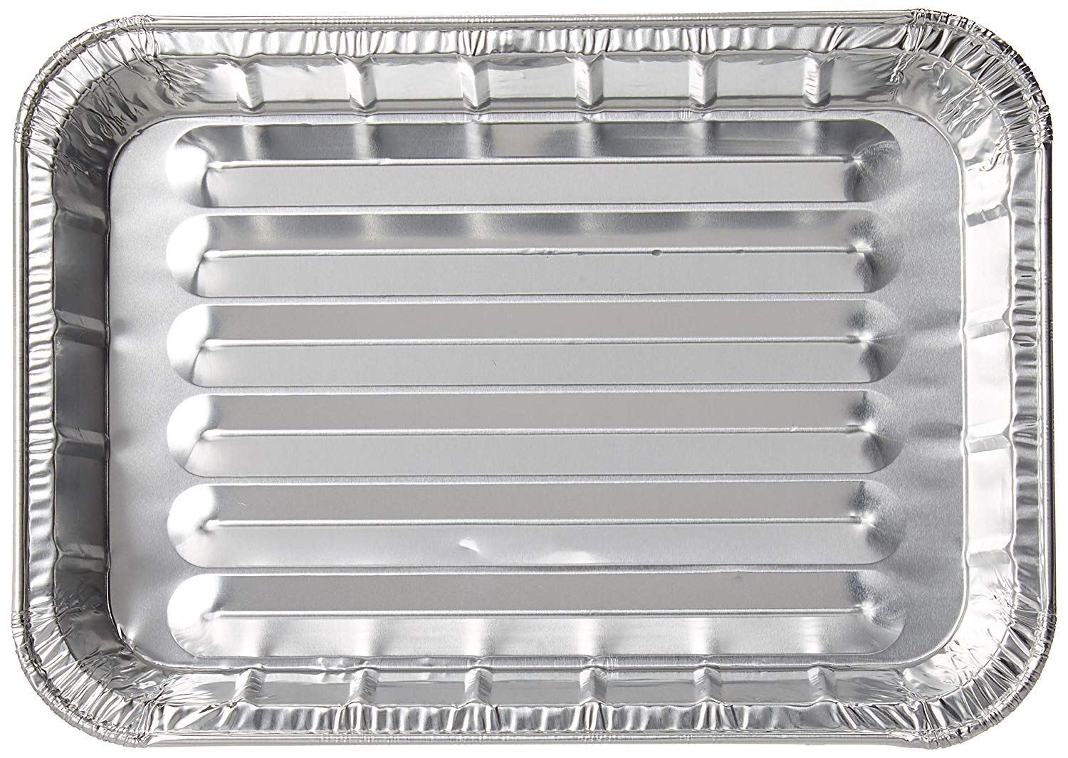 Pack of 20 Disposable Aluminum Foil Toaster Oven Pans-Mini Broiler Pans | BPA Free | Perfect for Small Cakes or Personal Quiche | Standard Size - 8 1/2" x 6"