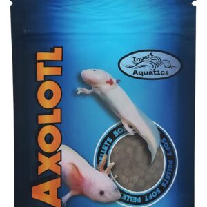 Invert Aquatics Soft Pellets for Axolotls - Moist Sinking Diet for Axolotl, Newts, Salamanders & Other Small Amphibians (1.5 oz (42.5g))