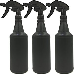 hydrogen peroxide spray bottles - uv light blocking - opaque black spray large - cleaning & plant solutions - chemical resistant - extra large 32 oz - leak resistant - car detailing - janitorial