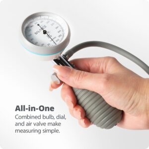 Greater Goods Sphygmomanometer, Latex-Free, Manual Blood Pressure Monitor, Gray