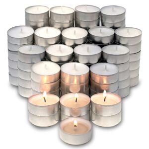 Hyoola Tea Lights Candles - 200 Bulk Candles Pack - Tea Candles Unscented- European Made Tealight Candles