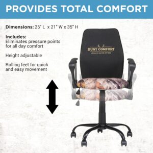 Tail Mate LiteCore Premium Seat Cushion with Memory Foam for Stadium Seats, Office, Home, Car, Hunting, Travel, and More, Mossy Oak