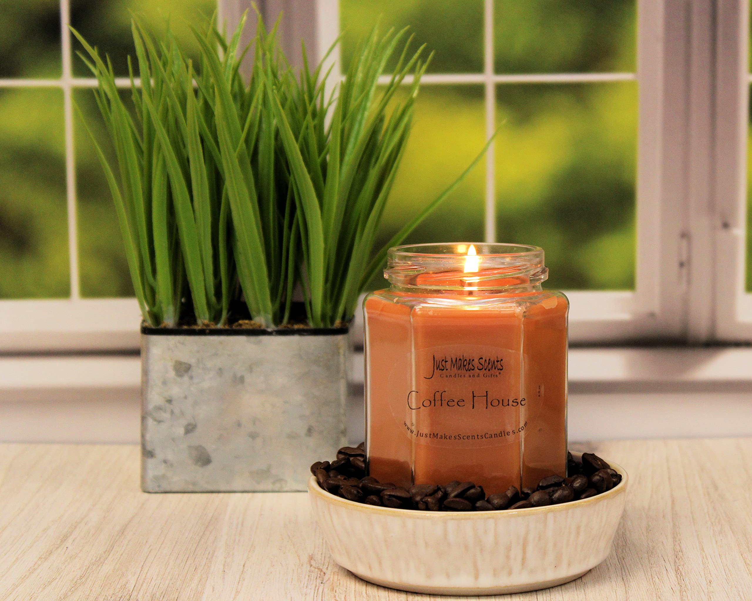 Coffee House Scented Soy Blend Candle | Fresh Coffee Smell | Hand Poured in The USA