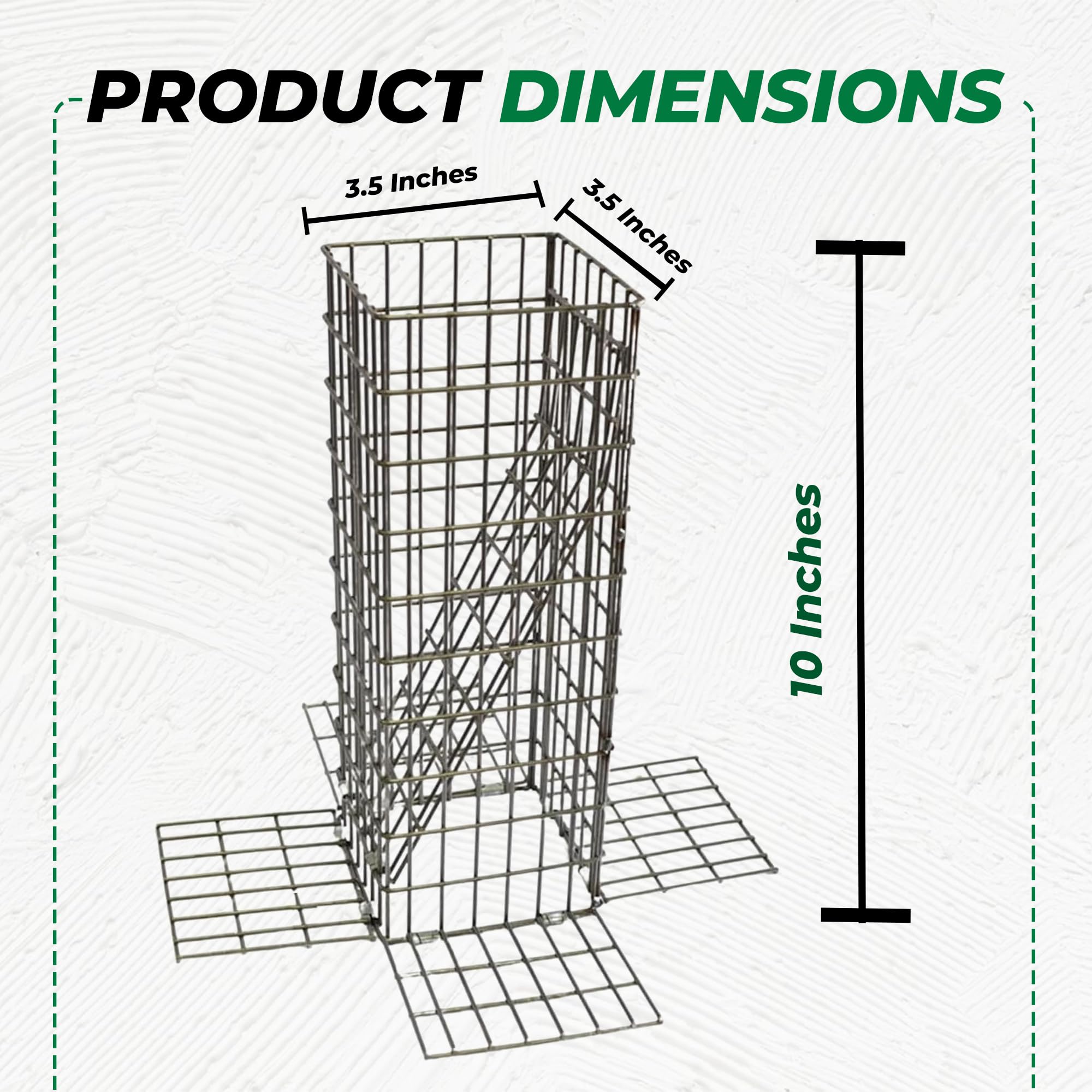 Rhino Excluders® S35 One Way Door for Squirrels, Rats, Chipmunks and Similar Size Rodents - Live Trap Alternative