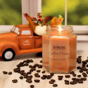 Coffee House Scented Soy Blend Candle | Fresh Coffee Smell | Hand Poured in The USA