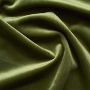 solid drapery/upholstery soft velvet fabric color olive green by the yard