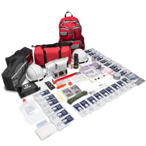 emergency zone earthquake 72 hour survival kit go bag, 2 person deluxe emergency disaster kit, be prepared for the big one