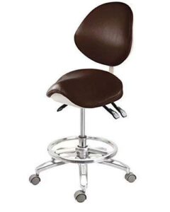 global-dental mobile chair saddle chair doctors stool micro fiber leather deluxe type #80014