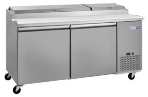 kratos refrigeration 69k-763 commercial 71" w pizza prep table, 9 pan capacity