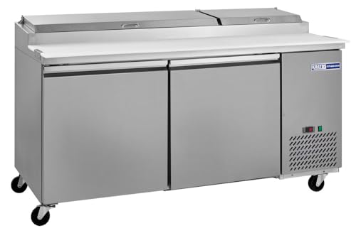 Kratos Refrigeration 69K-763 Commercial 71" W Pizza Prep Table, 9 Pan Capacity