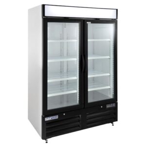 Kratos Refrigeration 69K-718 Commercial Swing Glass Door Merchandiser, 2 Doors, 54" wide, 48cu ft, White Exterior