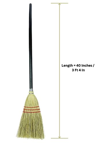 Weiler 70300 Lobby Broom, Corn & Fiber Fill, 40" Overall Length (Pack of 12)