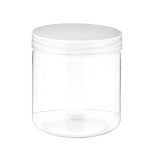 Juvale Slime Containers with Lids - 8 Pack Clear Plastic Jars for Kids DIY Crafts (12 oz)