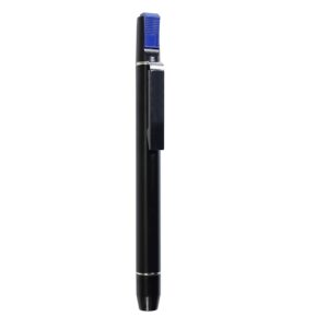 jeemiter cobalt blue led professional medical penlight penlite with metal clip for ophthalmologists doctors nurses and eye examiner batteries not included