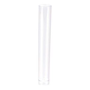 Restaurantware Delgado 1 Ounce Test Tube Shot Glasses 100 Disposable Test Tube Shots For Alcohol - Tube Rack Sold Separately Scientific Themed Party Decorations Clear Plastic Test Tube Glasses