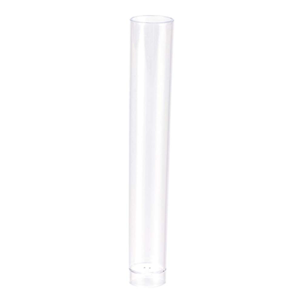 Restaurantware Delgado 1 Ounce Test Tube Shot Glasses 100 Disposable Test Tube Shots For Alcohol - Tube Rack Sold Separately Scientific Themed Party Decorations Clear Plastic Test Tube Glasses