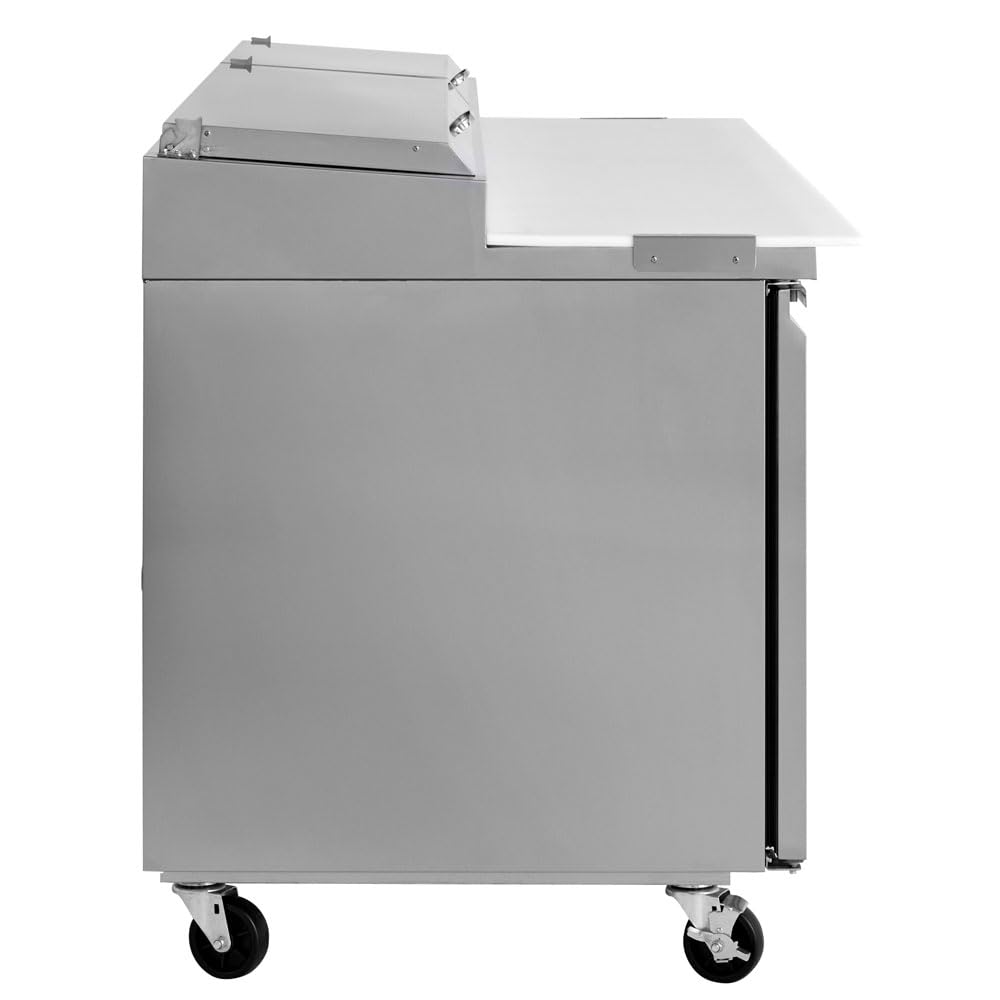 Kratos Refrigeration 69K-763 Commercial 71" W Pizza Prep Table, 9 Pan Capacity