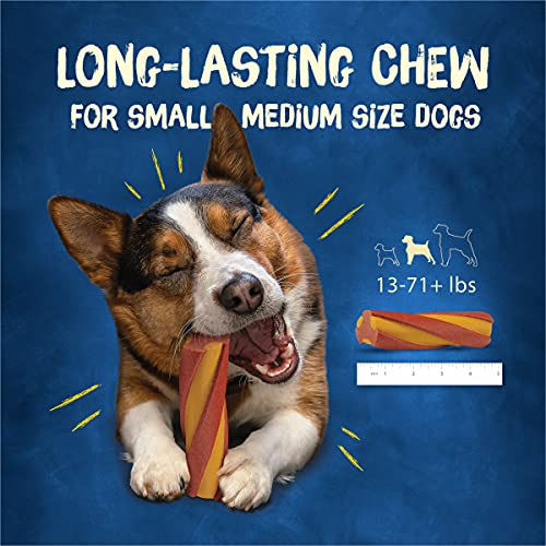 Purina Busy With Beggin' Made in USA Facilities Small/Medium Breed Dog Chew, Twist'd Cheddar & Hickory Smoke Flavors - 10 ct. Pouch